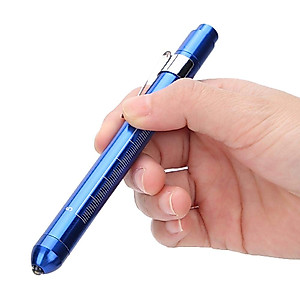 ZJchao LED Penlight Professional Portable Diagnostic Lamp Clinical Pen Ophthalmic Examination Pupil Check Pen Light for Doctor Nurse(Blue)