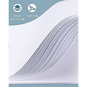 White Cardstock Paper 8.5 x 11, 120 Sheets 250g Premium White Card Stock Printer Paper, Heavy Construction Paper for card making, scrapbooking, craft