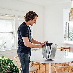 Medify MA-25 Air Purifier with True HEPA H13 Filter | 825 ft² Coverage in 1hr for Allergens, Smoke, Wildfires, Odors, Pollen, Pet Dander | Quiet 99.9% Removal to 0.1 Microns | Silver, 2-Pack