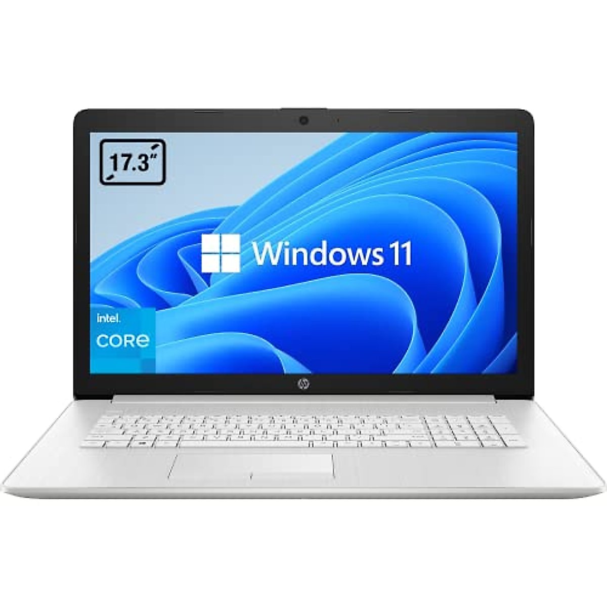 2022 HP Laptop 17.3" HD+ Anti-Glare Display, Intel Core i3-1115G4, 16GB DDR4 Memory, 1TB HDD + 128GB PCIe SSD, True Vision HD Webcam, Numeric Keypad, WiFi, HDMI, Windows 11 Home, Silver