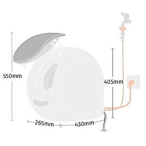 Underwear and Underwear Washing Machine All-in-one Washing and Drying Machine High-Temperature Boiling Space Capsule Opening and Closing Design Drum Washing Machine (Detergent * 5) ()