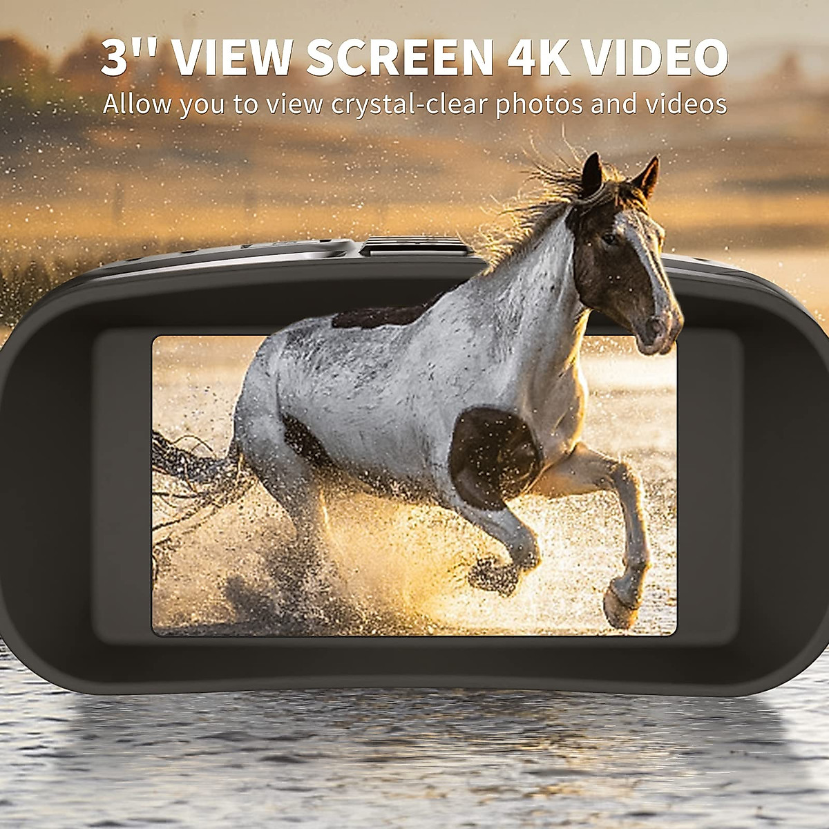 Night Vision Binoculars - Night Vision Goggles for Adults, 3'' Digital Infrared Night Vision can Save Photo and Video with 32GB Memory Card & Rechargeable Lithium Battery