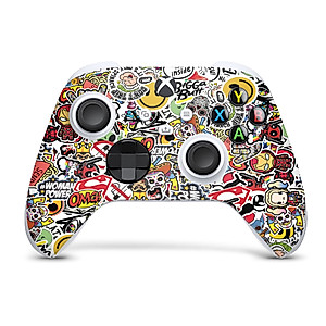 GNG Sticker Bomb Skins Compatible with Xbox Series X Console Decal Vinal Sticker + 2 Controller Set