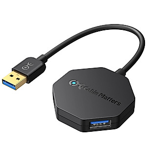 Cable Matters Ultra Mini 4 Port USB Hub (USB 3.0 Hub, USB 3 Hub)