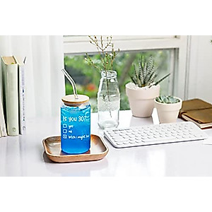 NEWELEVEN 30th Birthday Gifts For Her Him - 1994 30th Birthday Decorations for Women, Men - 30 Year Old Gifts Idea for Best Friend, BFF, Sister, Brother - 16 Oz Coffee Glass