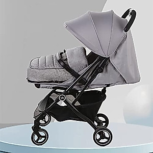 LEMESO Bunting Bag for Baby, Universal Bunting Bag, Removable Stroller Sleeping Bag Cold Weather,Soft Fleece Lined Footmuff, Fits Most Stroller Pram, Perfect for Baby, Toddler,Grey Color