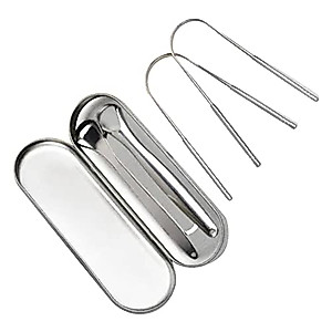 Tongue Scraper Set, Stainless Steel Smoothing Surfaces Safe Tongue Cleaner Tongue Cleaning Tool, Easy to Clean for reducing Bad Breath