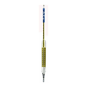 Thermco GW2511 Plain Form Salt Brine Hydrometer, Sodium Chloride, 0 to 100% Range, 1° Division