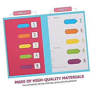 STOBOK 2pcs Notebook Prize Colorful Journal Daily Planner Book Digital Notepad Sketchbook Journal Notebooks for Work Time Management Jotters Coil Notepads Journey Handbooks