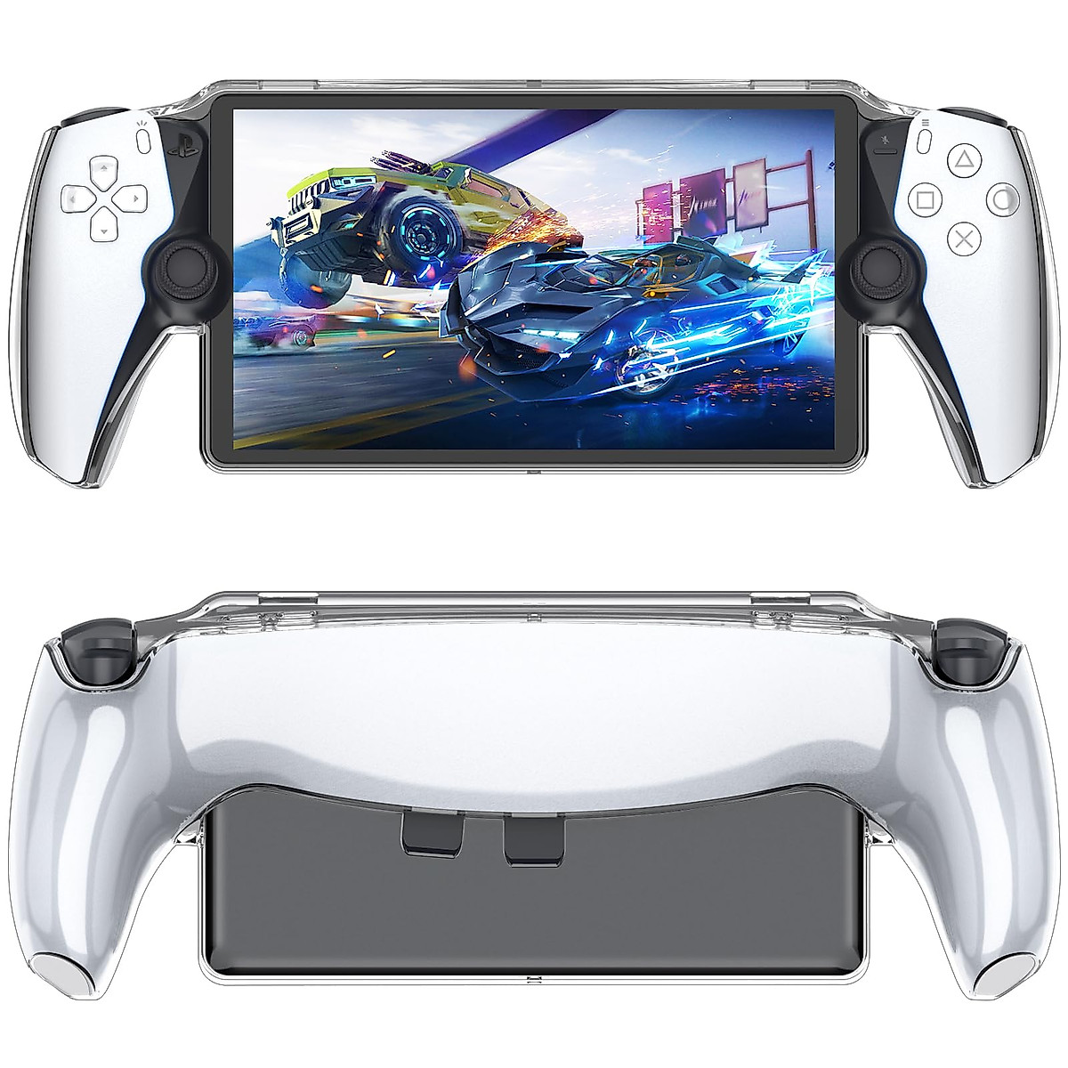 Fintie Case for PlayStation Portal - [Ultra Clear] Soft TPU Back Case, Anti-Scratch Protective Cover with Ergonomic Grip for PlayStation Portal Remote Player, Transparent