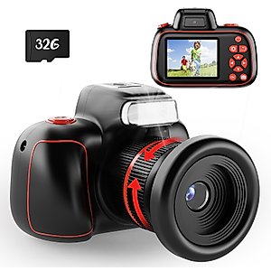 Digital Camera, GREENKINDER 4K Digital Camera for Kids Video 32GB SD Card 10X 48M Digital Zoom, Compact Point and Shoot Camera, Portable Small Camera for Teens Students Boys Girls Seniors