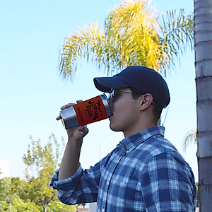 LaserGram 20oz Vacuum Insulated Tumbler Mug, Moose, Personalized Engraving Included (Faux Leather, Dark Brown)