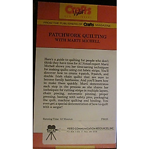Crafts Video - Patchwork Quilting with Marti Michell [VHS Tape] 1987