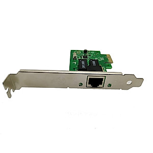 Realtek Chipset Gigabit PCI Express Ethernet Network Interface Card with Low Profile Bracket (No Software))