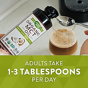 Nature's Way Organic MCT Oil From Coconut, Non-GMO, Gluten-free, 14 g MCTs per serving, 16 FL Oz