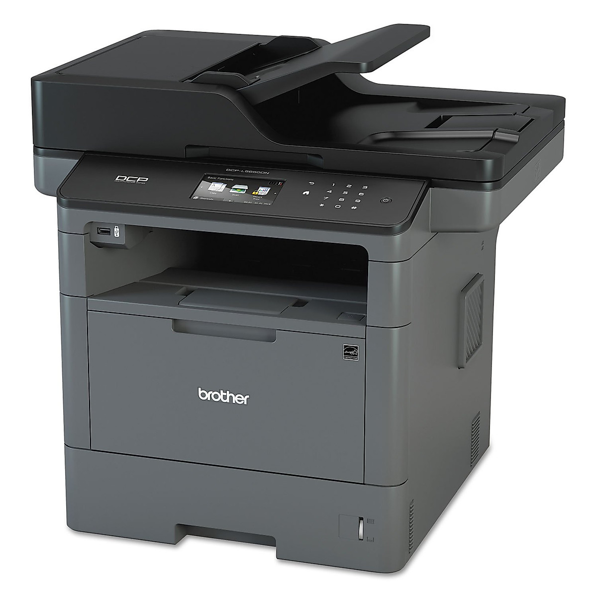 Brother Monochrome Laser Printer, Multifunction Printer and Copier, DCP-L5650DN, Flexible Network Connectivity, Duplex Print & Copy & Scan, Mobile Device Printing, Amazon Dash Replenishment Ready