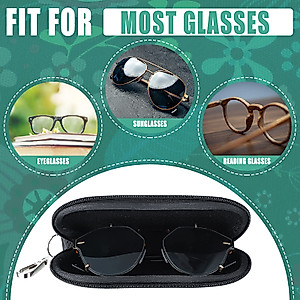 Konohan 3 Pack Sunglasses Soft Case Neoprene Zipper Glasses Case Light Portable Eyeglass Holder Case Safety Pouch Box with Belt Clip for Women Girls