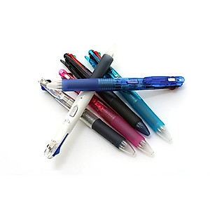 ZEBRA Clip-On G Series 4 Color Ballpoint Multi Pen - 0.7 mm - Pink Body (B4A3-P)