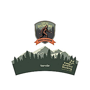 Tervis 1366014 social Distancing Yeti Insulated Tumbler, 24oz, Clear - Tritan