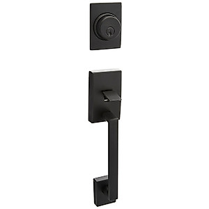 SCHLAGE F92-CEN Century Dummy Exterior Handleset from The F-Series, Matte Black