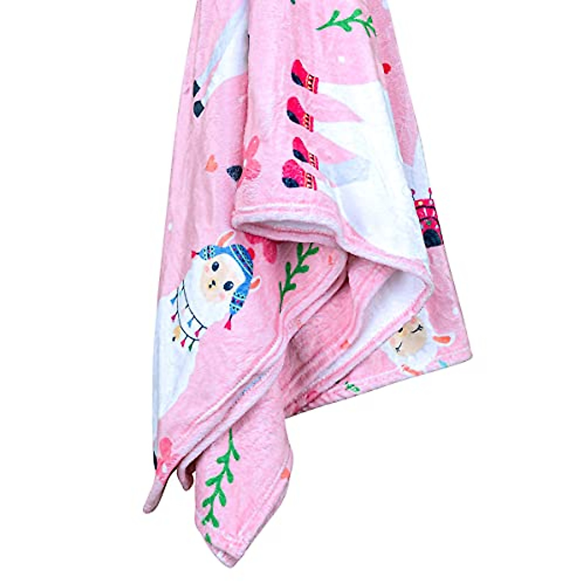 Llama Throw Blanket, Adorable Super-Soft Extra-Large Llama Blanket for Girls, Women, Teens, Kids, Baby, and Children, Cute Fleece Llama Blanket (50in x 60in) Warm and Cozy Throw for Bed Crib or Couch