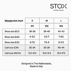 STOX Energy Socks - Sports Socks for Women - Premium Compression Socks - Prevent Injuries & Muscle Pain - Faster Recovery