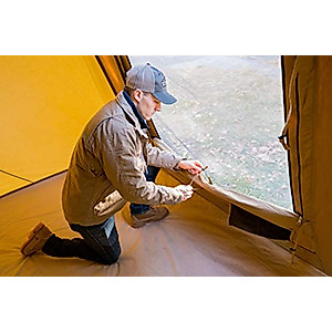 TETON Sports Mesa 10 Canvas Tent; 6 Person Family Camping Tent, Room with a View