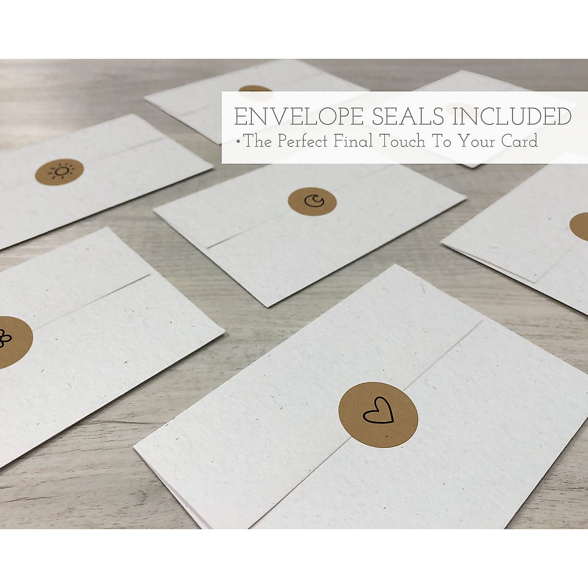 Sugartown Greetings Succulents & Cactus Notecards Set - 24 Blank Succulent Cards with Envelopes & Kraft Seals - Great for Personal & Business Thank You, Thinking of You, Sympathy