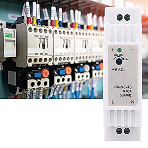 15W 12V 1.25A DIN Rail Power Supply Switching Power Supply with Modulation Method, Stable Output, Low Noise for Control Cabinet, Industrial Control Equipment (DR-15-12)