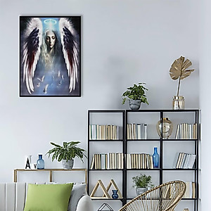 Treff Diamond Painting Kits,Angel Wings GirlDiamond Art Painting Kits for Adults,Full Square Drill Diamond Art Paint Gem Art Drill Home Decoration 20x24 inch