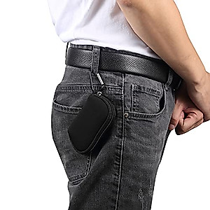 Neoprene Sleeve Earphone Carry Bag Earbud Case Earphone Carrying Case Storage Bag Headphone Mini Pouch for Wireless Earbuds Airpods Bluetooth Headset Case with Carabiner