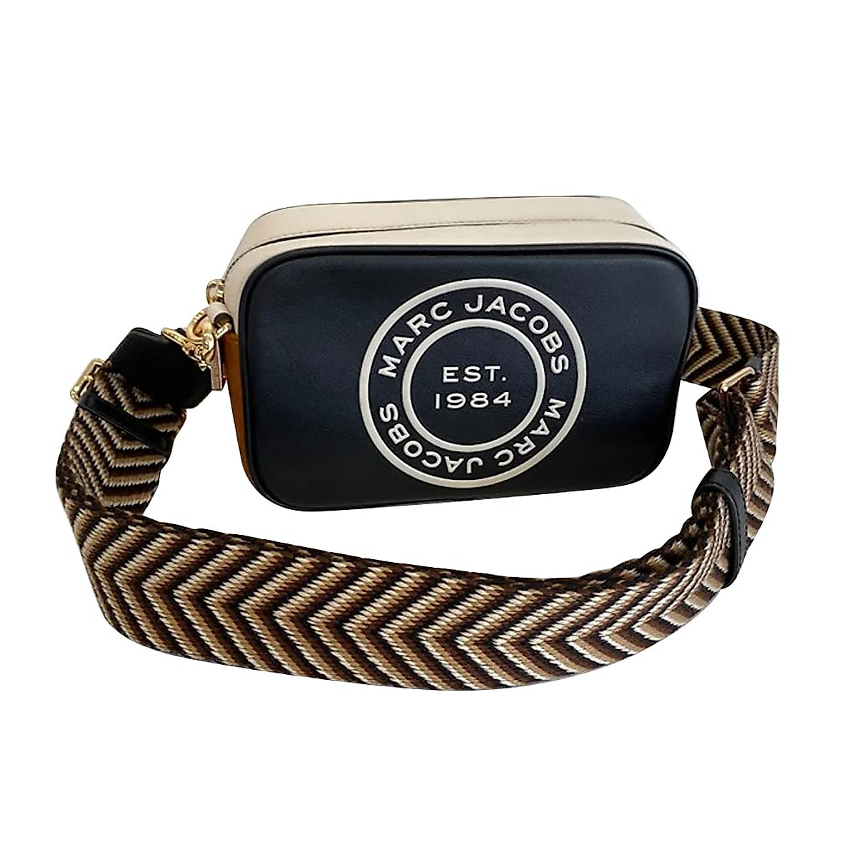 Marc Jacobs Flash Leather Crossbody Bag, Black/Brown Multi