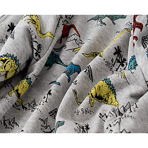 LeeXiang Toddler Boys Full Zip Dinosaur Hoodies Comfortable Sweatshirt (Dinosaur, 4-5T)