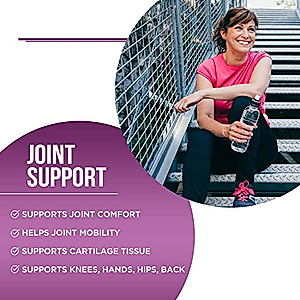 Glucosamine with Chondroitin Sulfate, Turmeric, MSM, Boswellia - Triple Strength Joint Support Supplement - Support for Joint Health and Mobility - Includes Quercetin, Bromelain - 240 Capsules