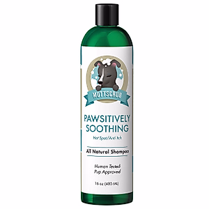 MUTTSCRUB Pawsitively Soothing All Natural Healing Lotion for Dogs - Stops Itching, Redness, and Irritation