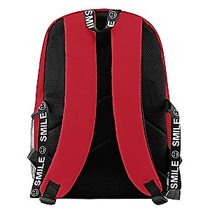 HANDAFA Unisex One Piece Large Capacity bag Manga Sea King Cosplay Backpack(Red Luffy)