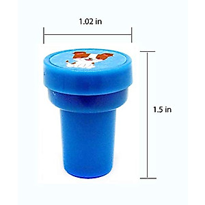 Tiny Mills 24 Pcs Dog and Puppies Stampers for Kids Assorted Stamps for Kids Self Ink Stamps Dog Puppy Birthday Party, Puppy Party Favors, Goody Bag Filler Treats, Classroom Rewards