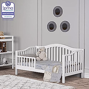 Dream On Me Austin Toddler Day Bed in White, Greenguard Gold Certified 54x30x29 Inch (Pack of 1)