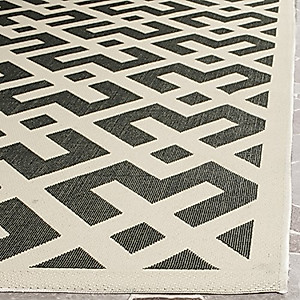 SAFAVIEH Courtyard Collection 2' x 3'7" Blue / Bone CY6915 Indoor/ Outdoor Waterproof Easy-Cleaning Patio Backyard Mudroom Accent-Rug