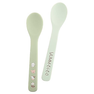 Stephen Joseph Silicone Baby Spoons, One size, Farm