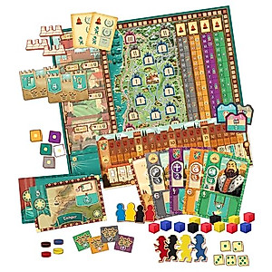 Coimbra Board Game - Renaissance Strategy Game with Innovative Dice Mechanism for Kids & Adults, Ages 14+, 2-4 Players, 60-90 Minute Playtime, Made by Eggertspiele