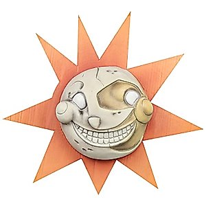 EJWCIG Sun and Moon Drop Mask Clown Bear Mask Halloween Costume Cosplay Prop (sun mask)