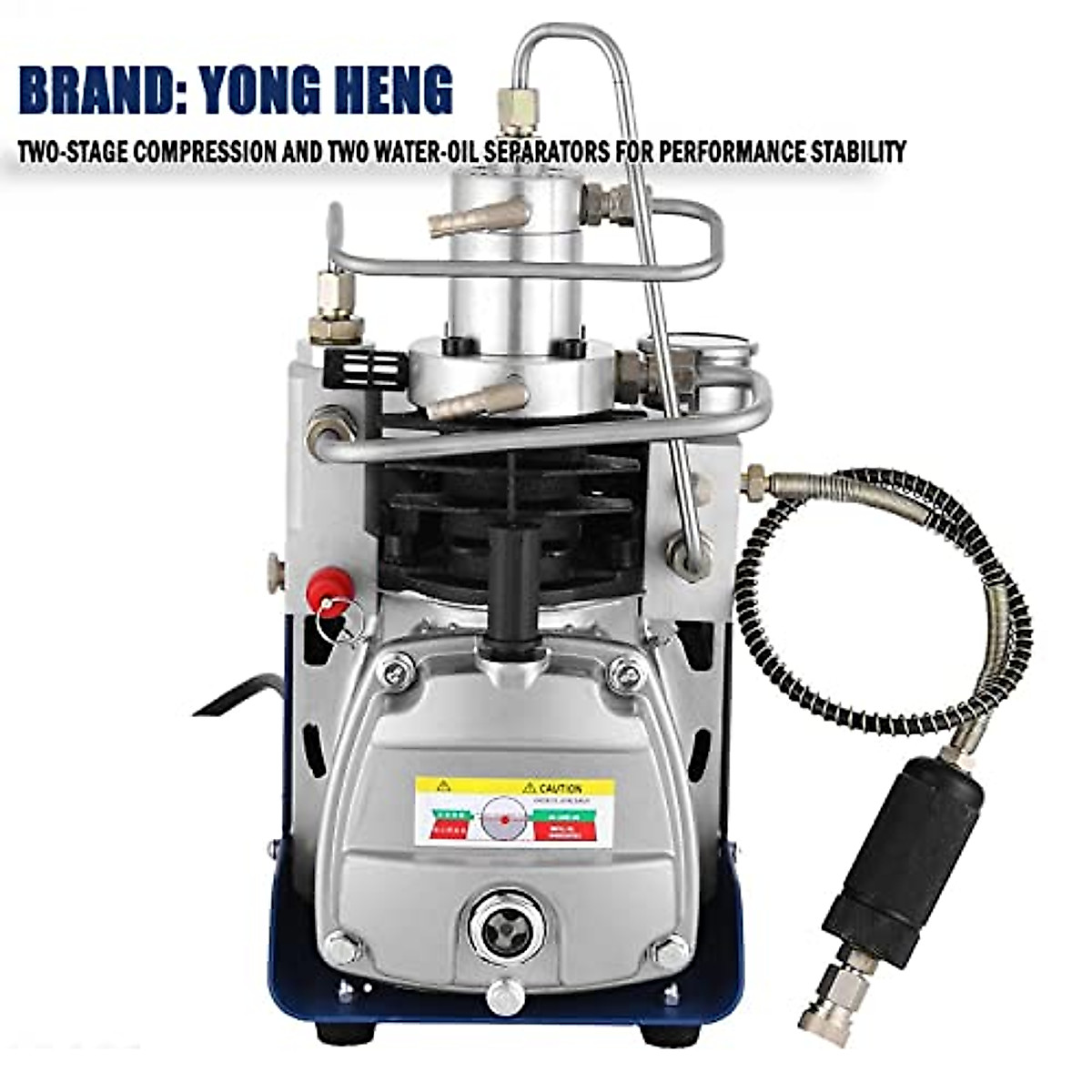 YONG HENG 4500 PSI Air Compressor 30Mpa 110V High Pressure Air Compressor Pump PCP Air Compressor Rifle Airgun Scuba Air Pump Perfect For filling PCP Air Rifle