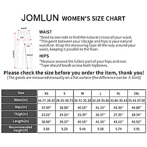 JOMLUN Women's Outdoor Hiking Pants Fleece Slim Soft Shell Snow Ski Pants Waterproof Windproof Winter
