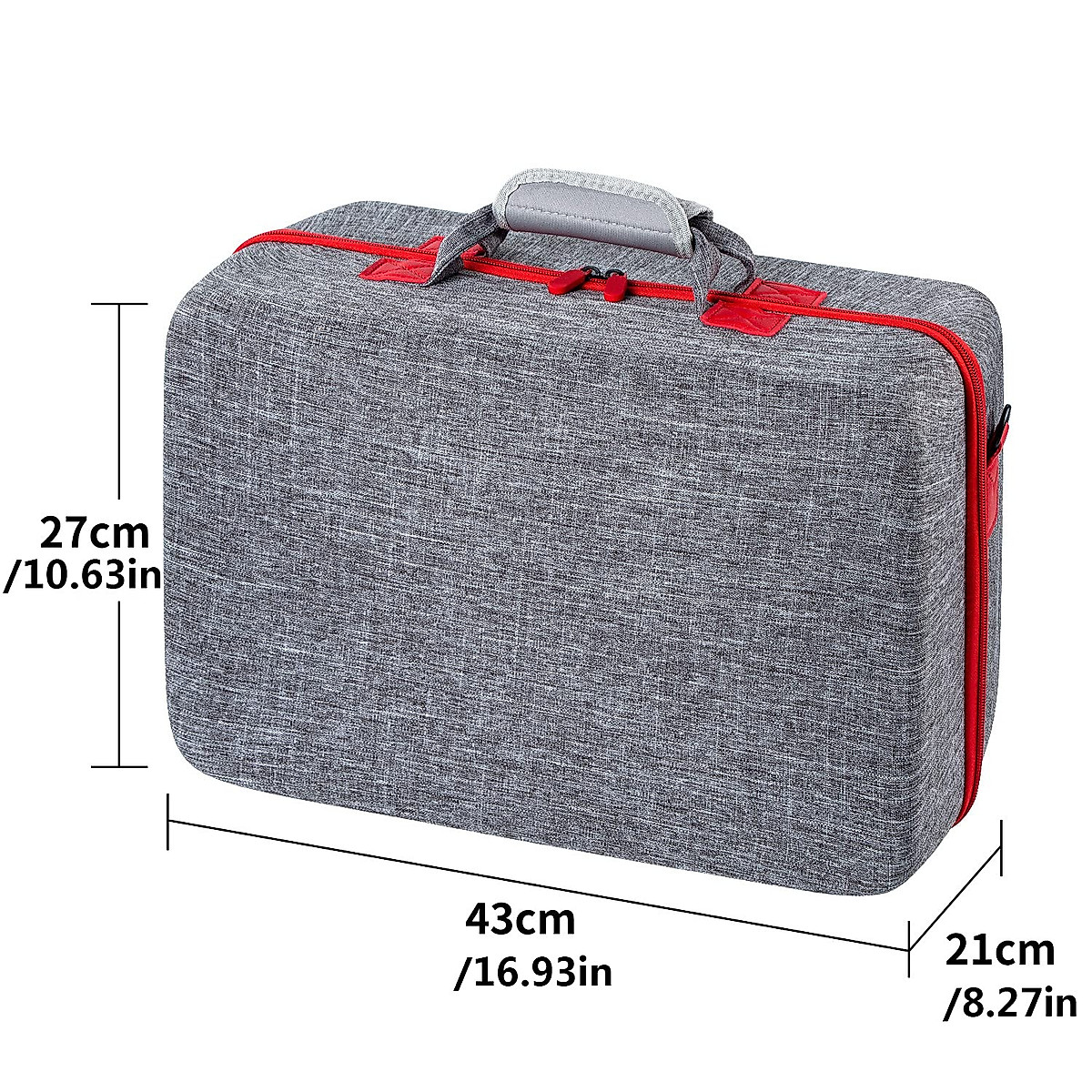 SYMOCA PS5 Carrying Case, Compatible with Playstation 5 Console, Waterproof and Shockproof Storage Travel Bag for PS5 Controllers, Cables, Game Disc or Other Accessories