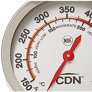 CDN DOT2 09502000954 ProAccurate Oven Thermometer, 1 EA, Silver