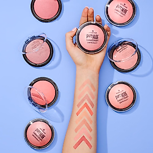 essence | Pure Nude Baked Blush | Highly Pigmented Baked Texture for a Bright, Healthy Glow | Available in 8 Gorgeous Shimmery Shades | Vegan & Cruelty Free (08 Berry Cheeks)