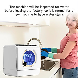 Mini dishwasher countertop .Compact Dishwasher with drying and double spray arms. Countertop Dishwasher With Water Tank. Portable dishwasher with 6 wash programs, can wash baby bottles.