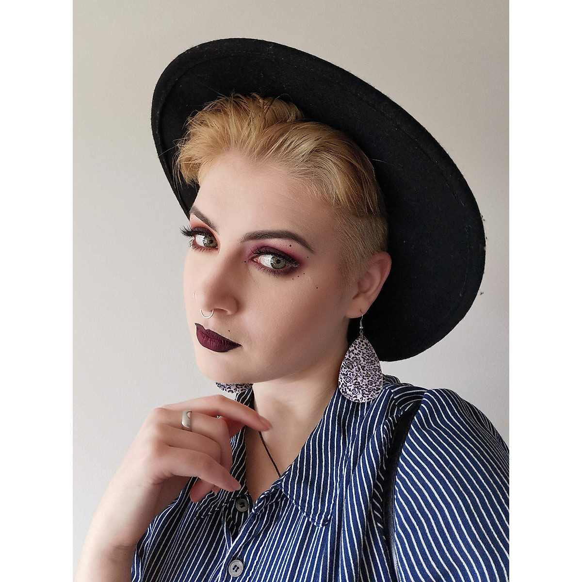 20 Pairs Leopard Faux Leather Teardrop Earrings Vintage Leopard Printed Dangle Earrings Lightweight Drop Earrings (Classic Leopard Prints)