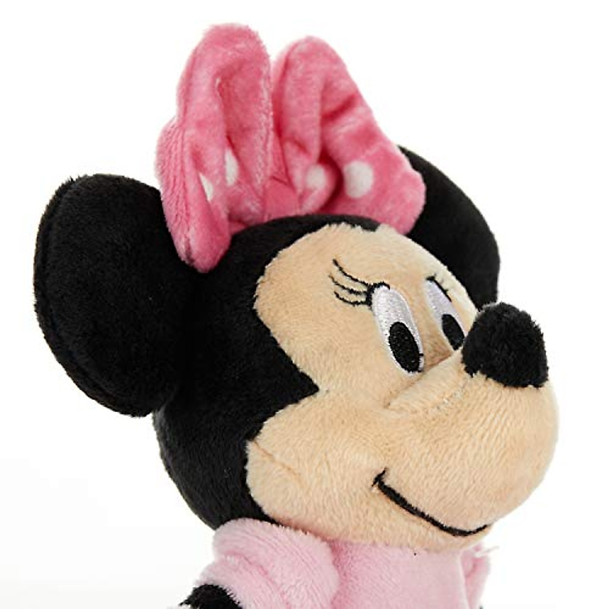 KIDS PREFERRED Disney Baby Minnie Mouse Stuffed Animal Plush Toy Mini Jingler, 6.5 inches